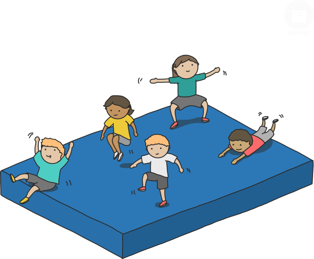 Mattenspiele im Sportunterricht | Gratis Unterrichtsideen | WIMASU