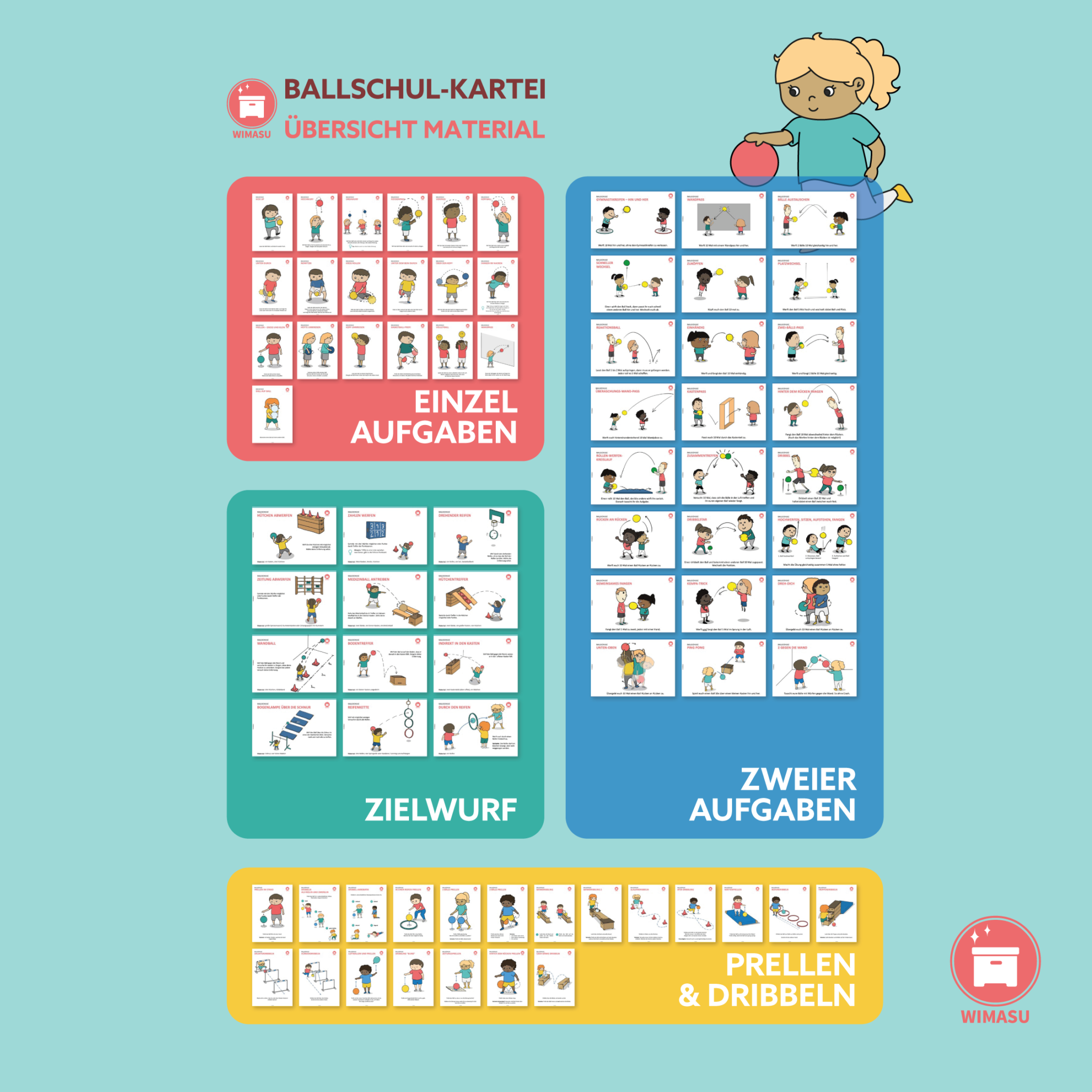 Ballschule Übungen | Unterrichtsmaterial von WIMASU