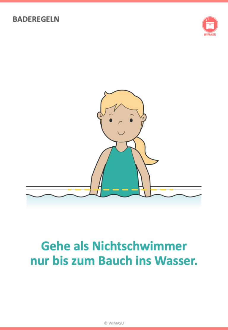 Die offiziellen Baderegeln als Bilder zum Download | Blog | Wimasu