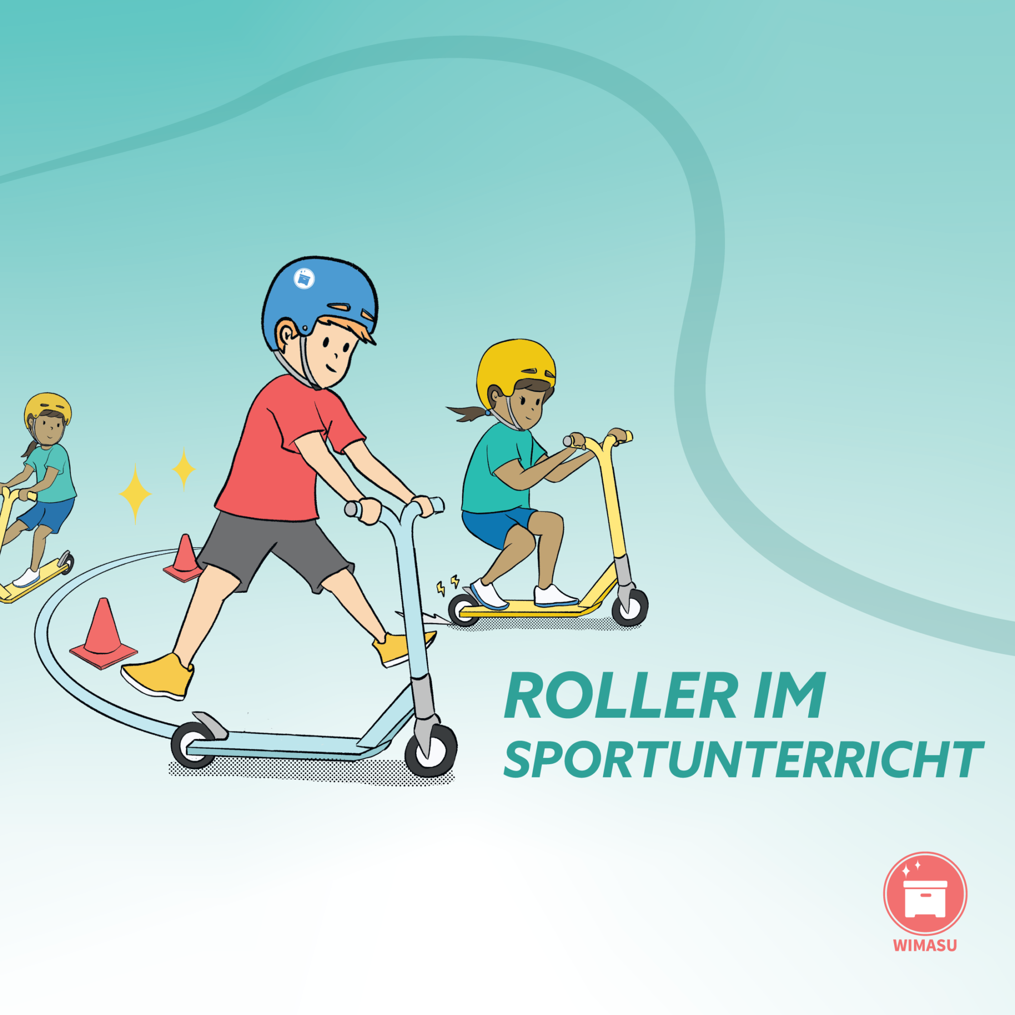 Roller fahren im Sportunterricht | Unterrichtsmaterial | WIMASU