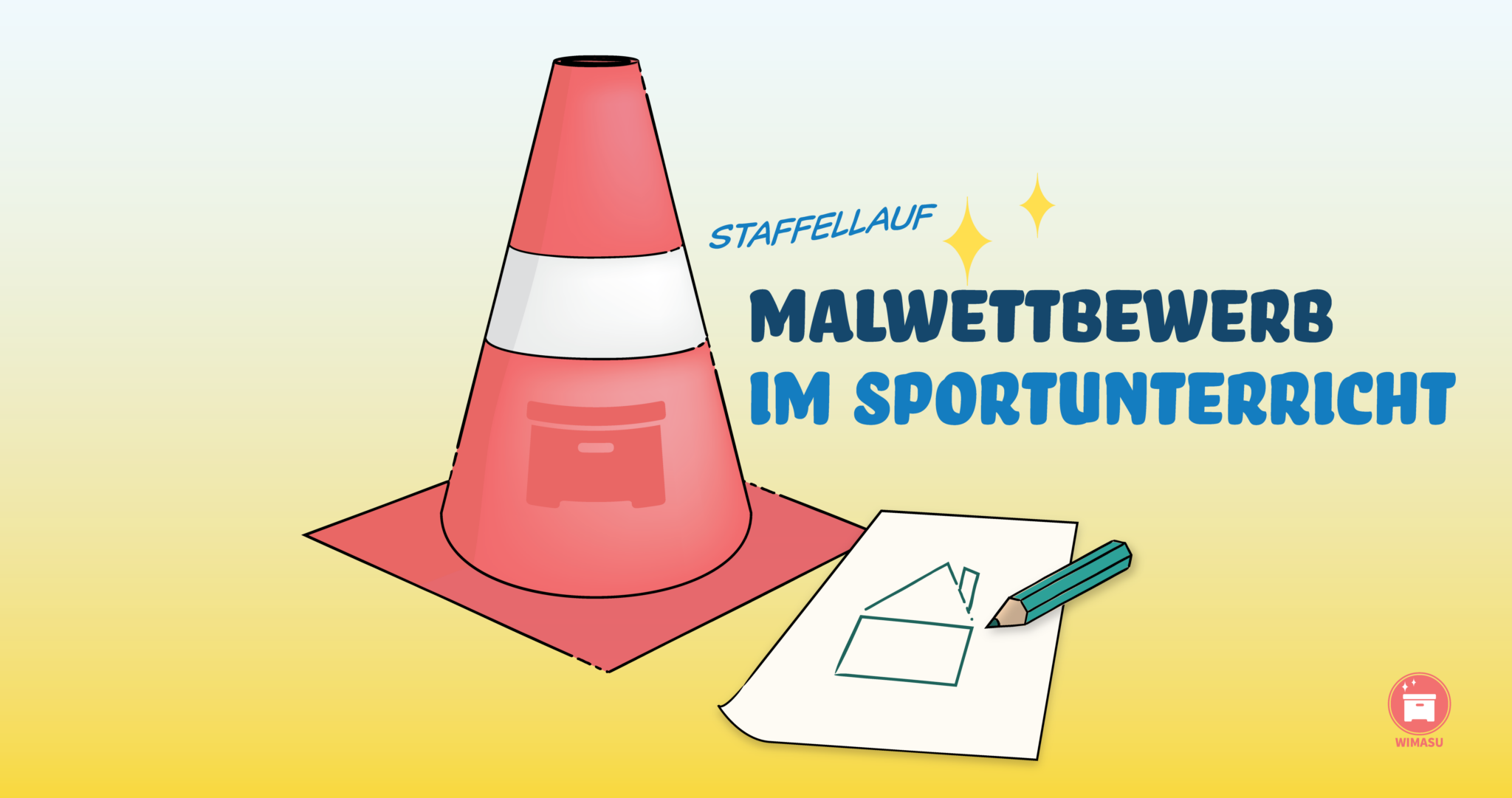 Staffellauf Malwettbewerb im Sportunterricht - wimasu.de